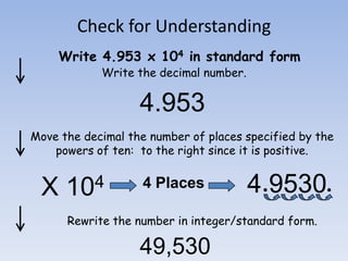 Scientific notation | PPT
