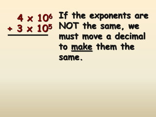 Scientific notation | PPSX | Physics | Science