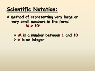 Scientific notation | PPT