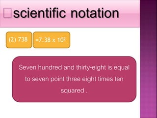 Scientific notation | PPTX