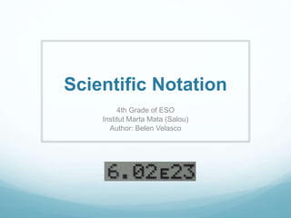 Scientific notation | PPTX