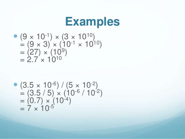 Scientific notation