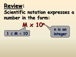 Scientific notation | PPSX