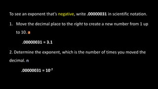 Scientific notation | PPTX