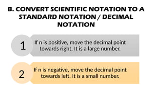 SCIENTIFIC NOTATIONA system notation used to express very large or very ...