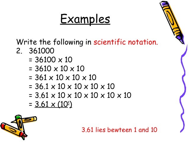 Scientific notation(1)