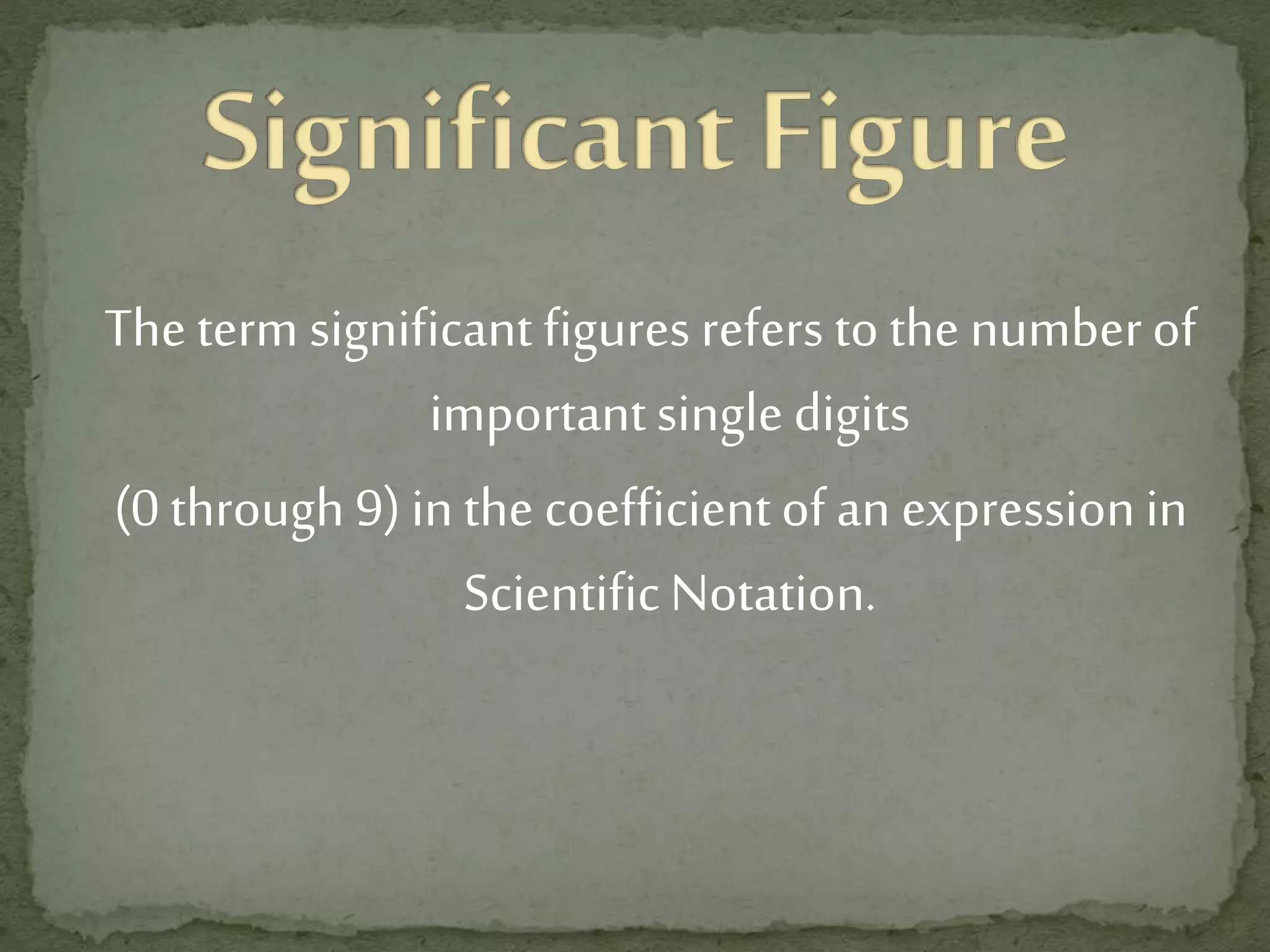 Scientific notation and significant figures | PPTX