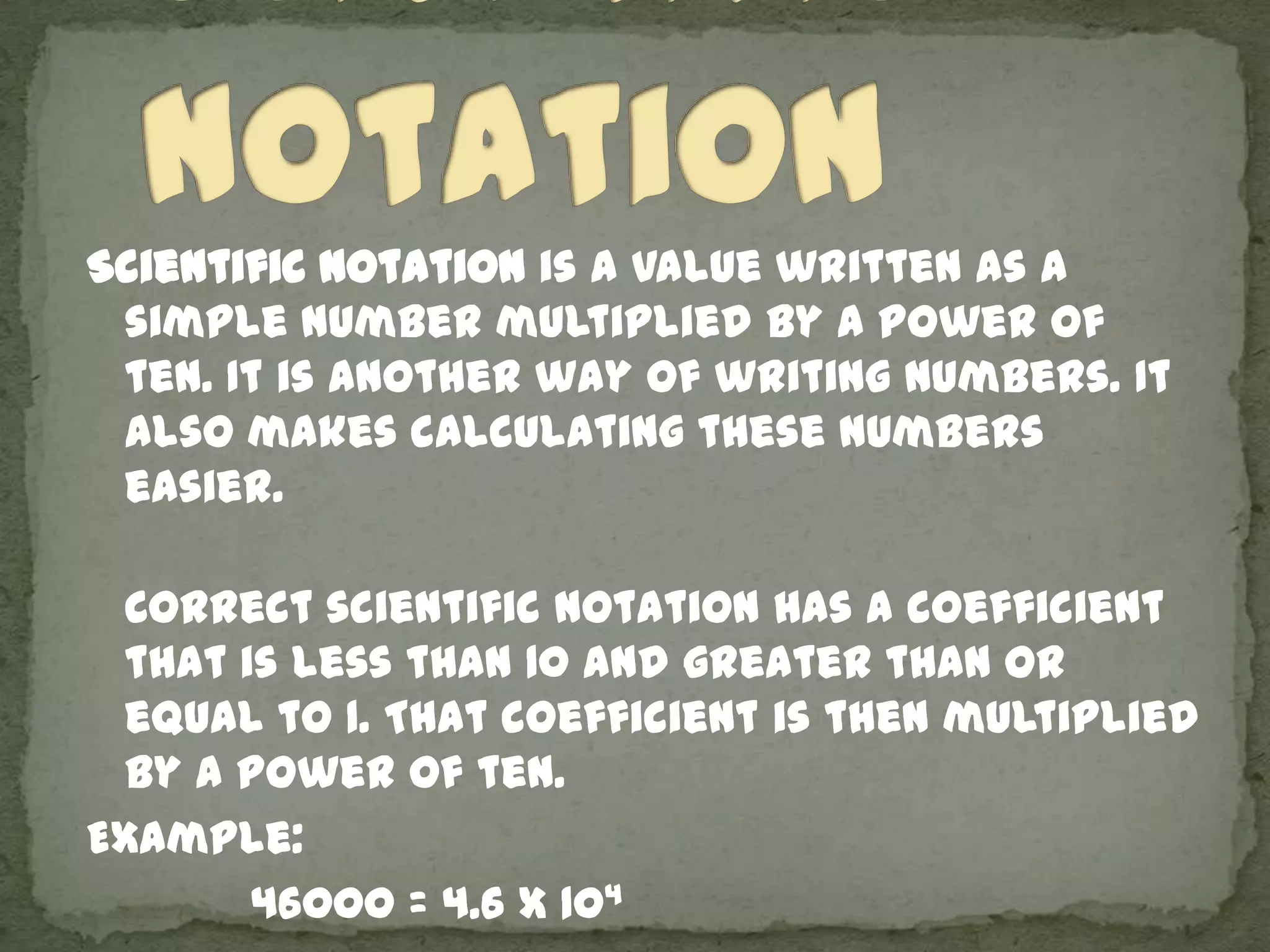 Scientific notation and significant figures | PPTX
