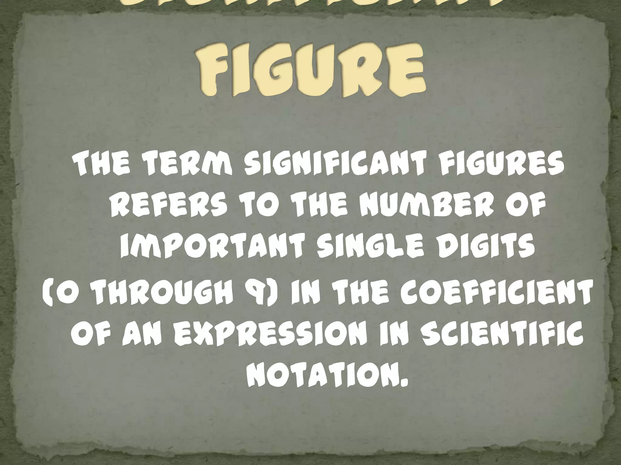 Scientific notation and significant figures | PPTX