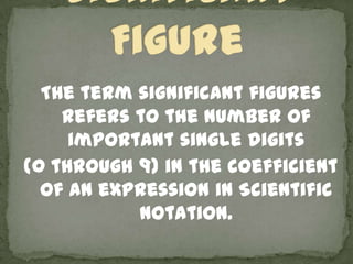 Scientific notation and significant figures | PPTX