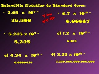 Scientific Notation with Positve Exponents | PPT | Space and Astronomy ...