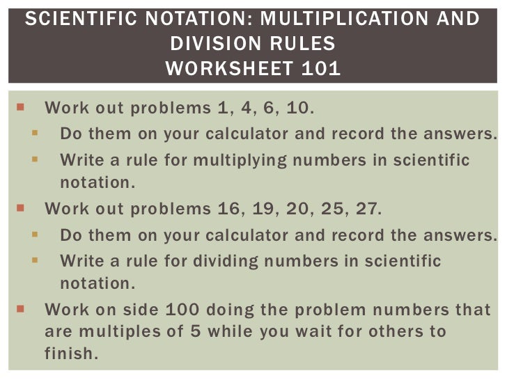 Rules On How To Write Numbers In Scientific Notation Rules On How To Write Numbers In Scientific Notation