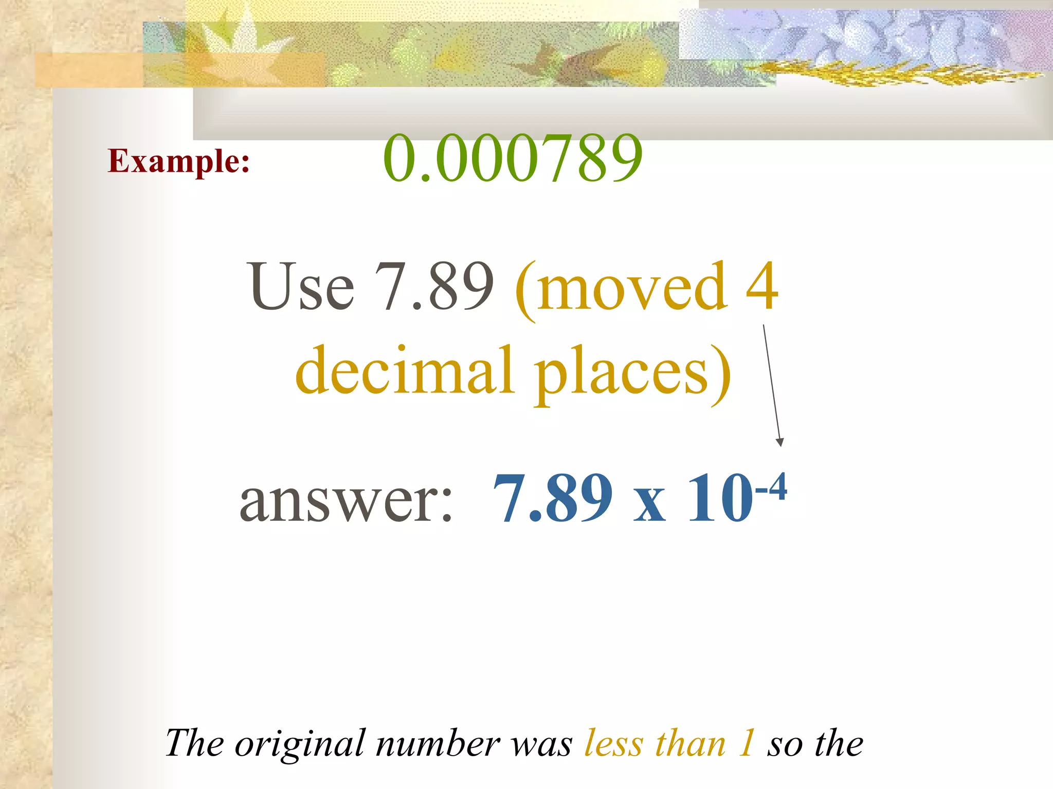 Scientific notation powerpoint | PPT