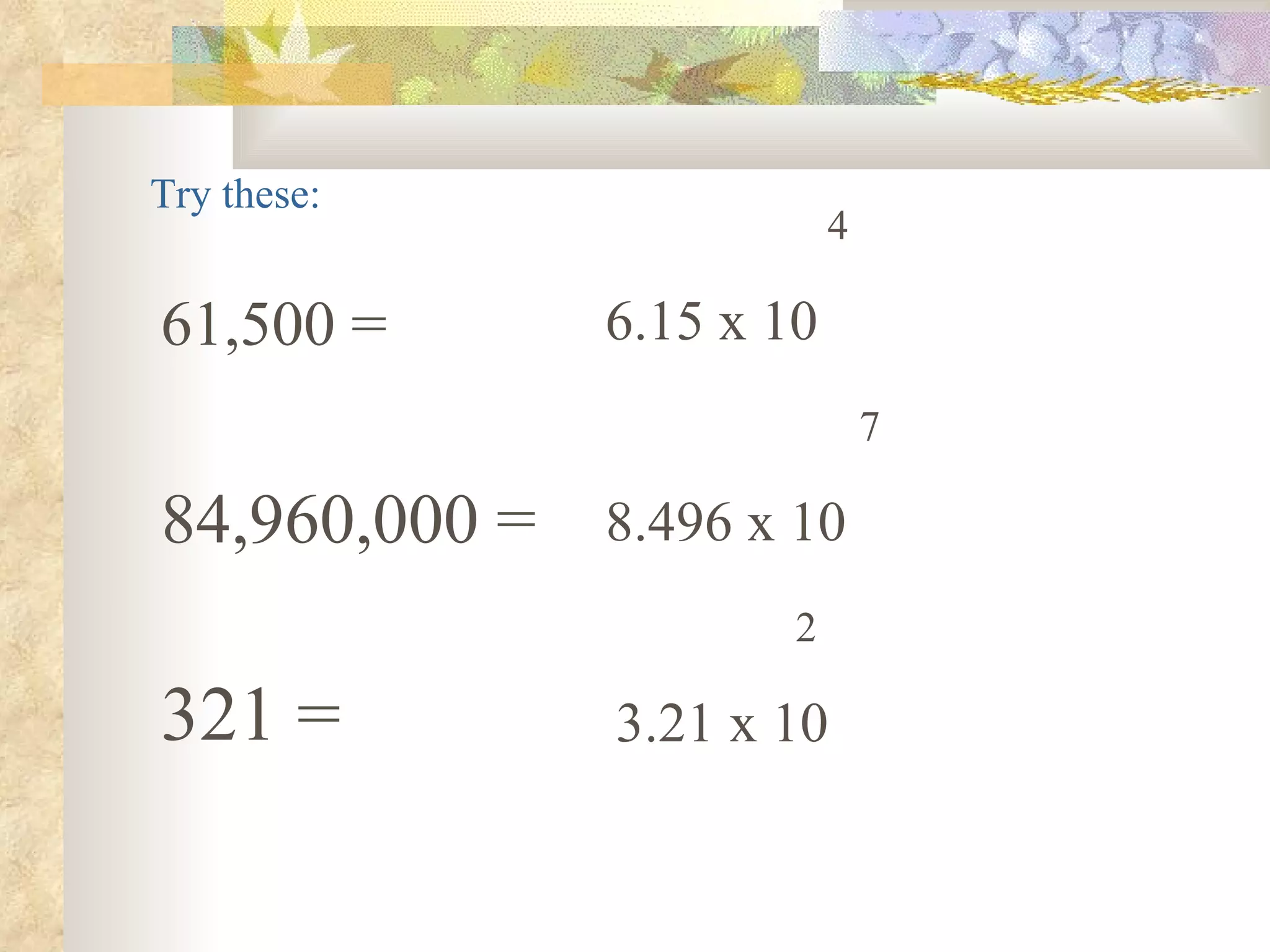Scientific notation powerpoint | PPT