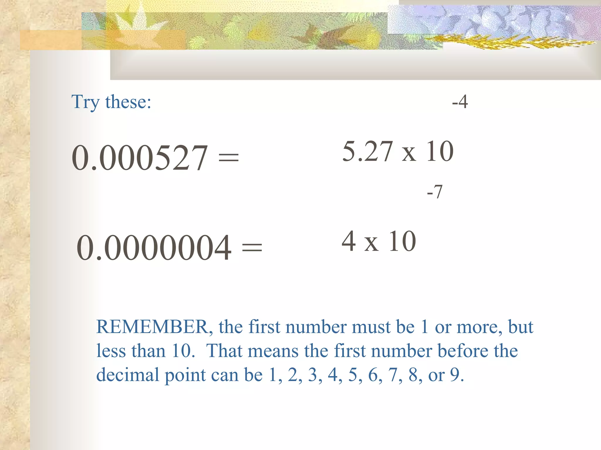 Scientific notation powerpoint | PPT