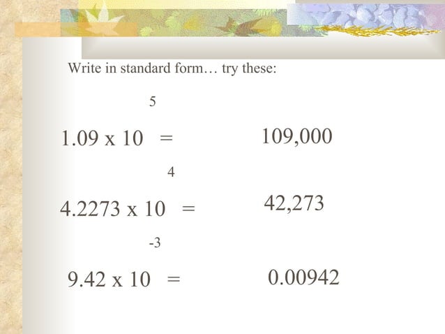 Scientific notation powerpoint | PPT