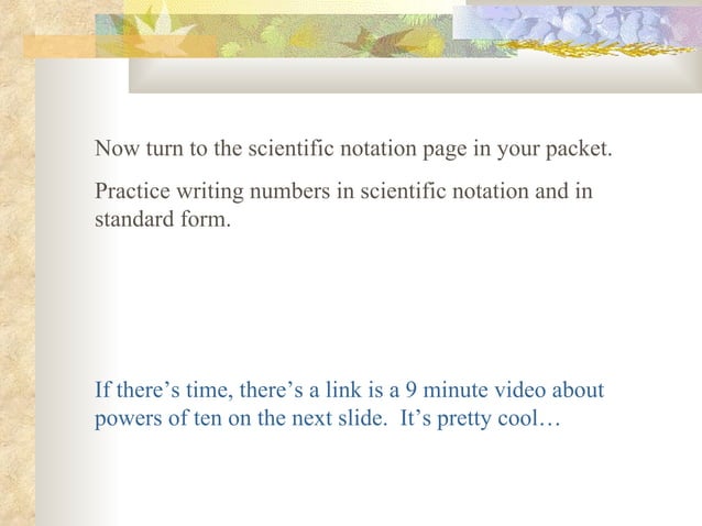 Scientific notation powerpoint | PPT