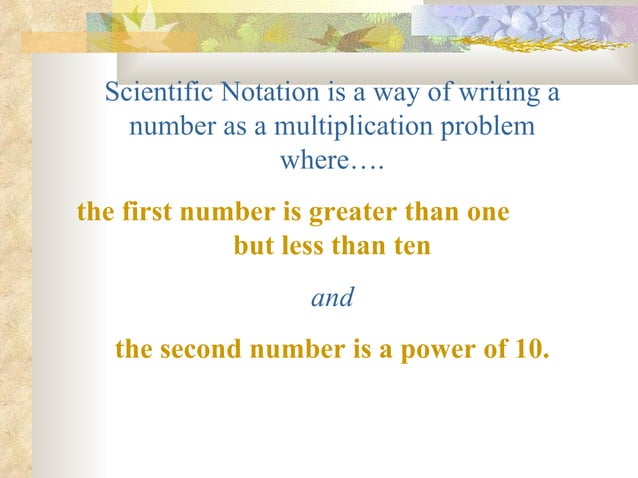 Scientific notation powerpoint | PPT