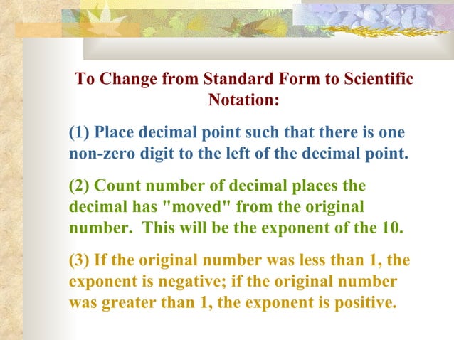 Scientific notation powerpoint | PPT