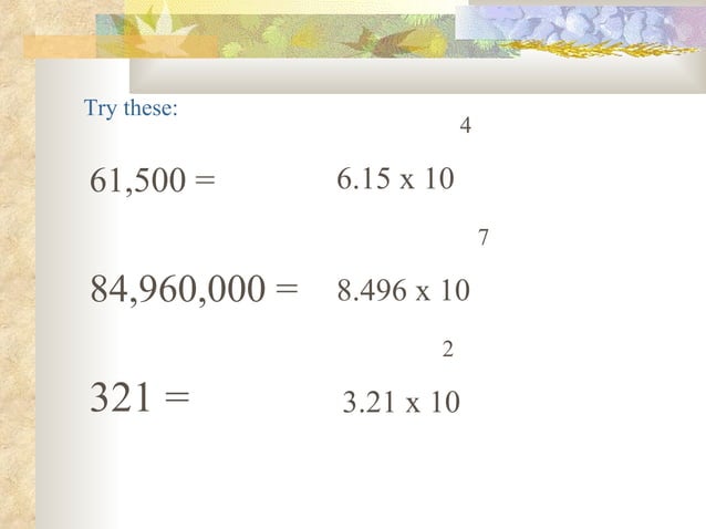 Scientific notation powerpoint | PPT
