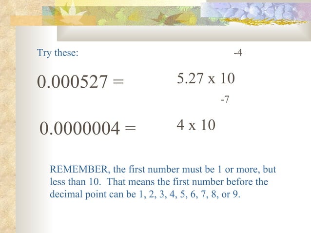 Scientific notation powerpoint | PPT