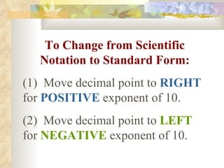 Scientific notation powerpoint | PPT