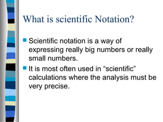 Scientific notation power point | PPT