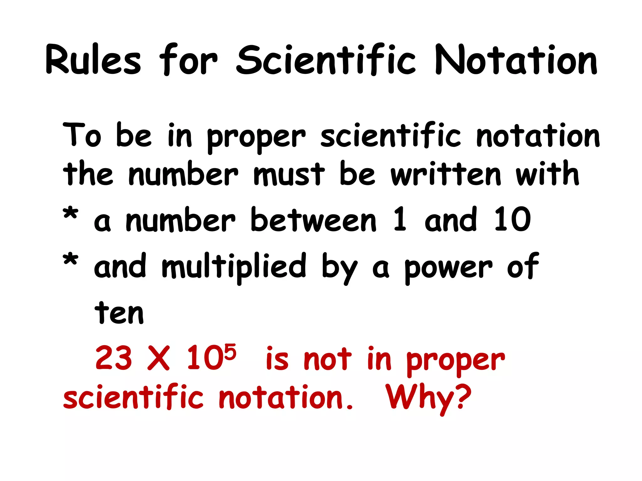 Scientific notation ppt | PPTX