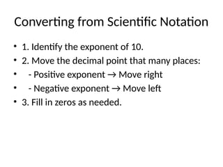Sciencesciencescientific Notation Presentation Pptx
