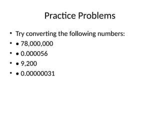 Sciencesciencescientific Notation Presentation Pptx