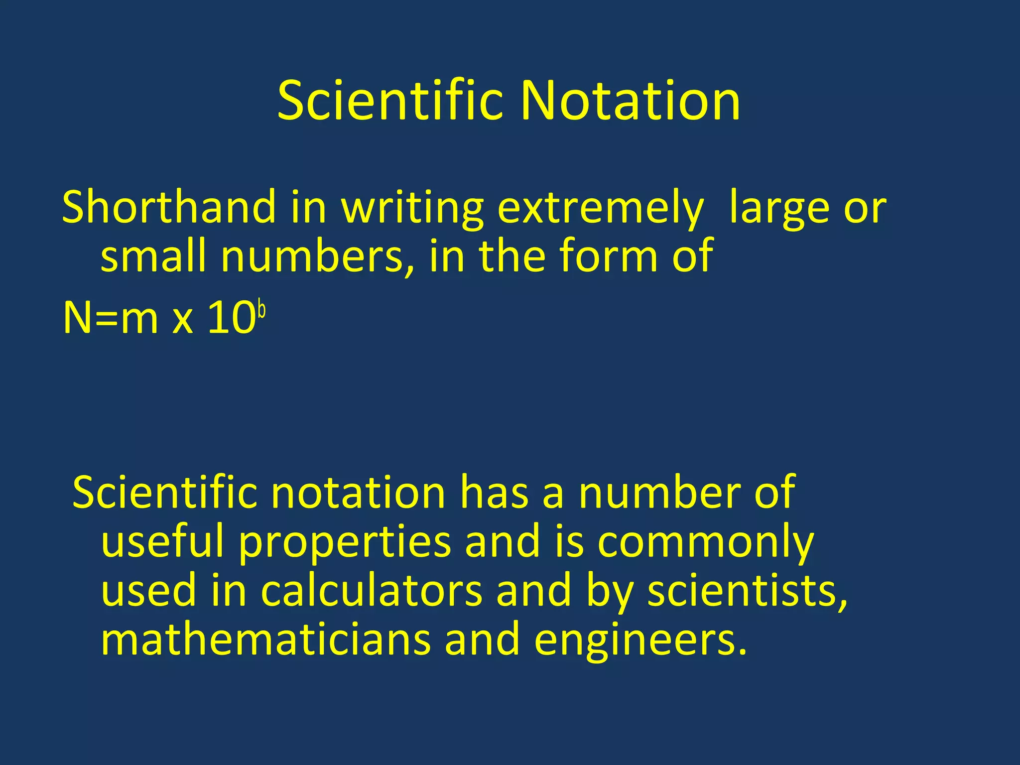 Basic Scientific notation problems | PPT