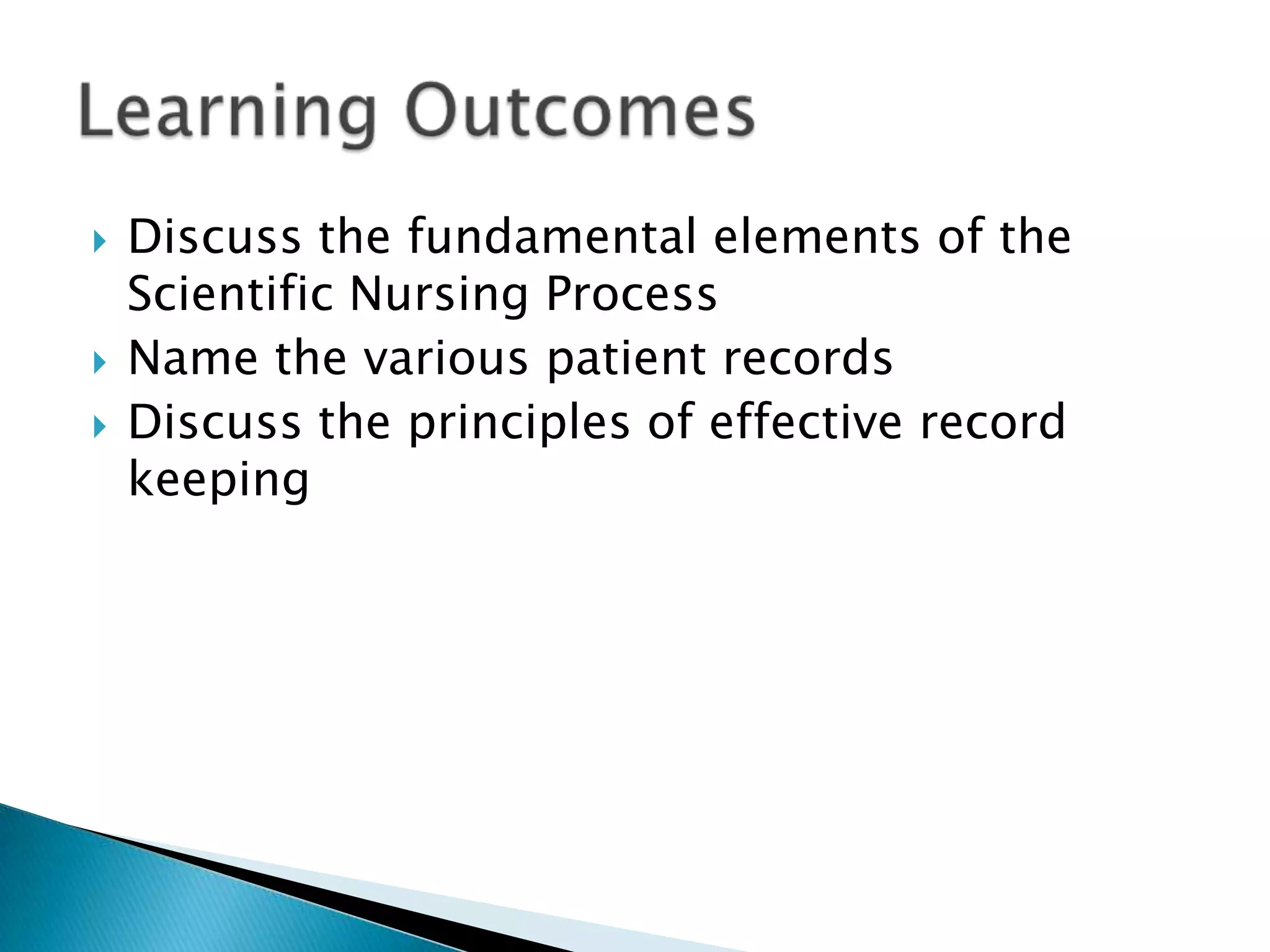 Scientific nursing process | PPTX