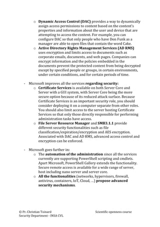 Scientific openness windows security 1819 | PDF