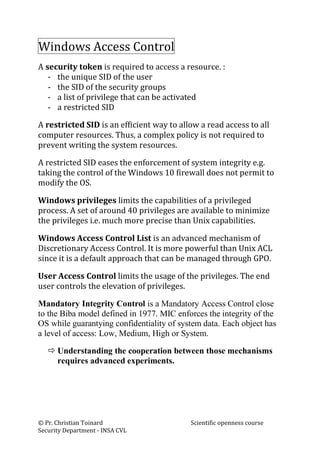 Scientific openness windows security 1819 | PDF