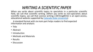 Scientific paper | PPT