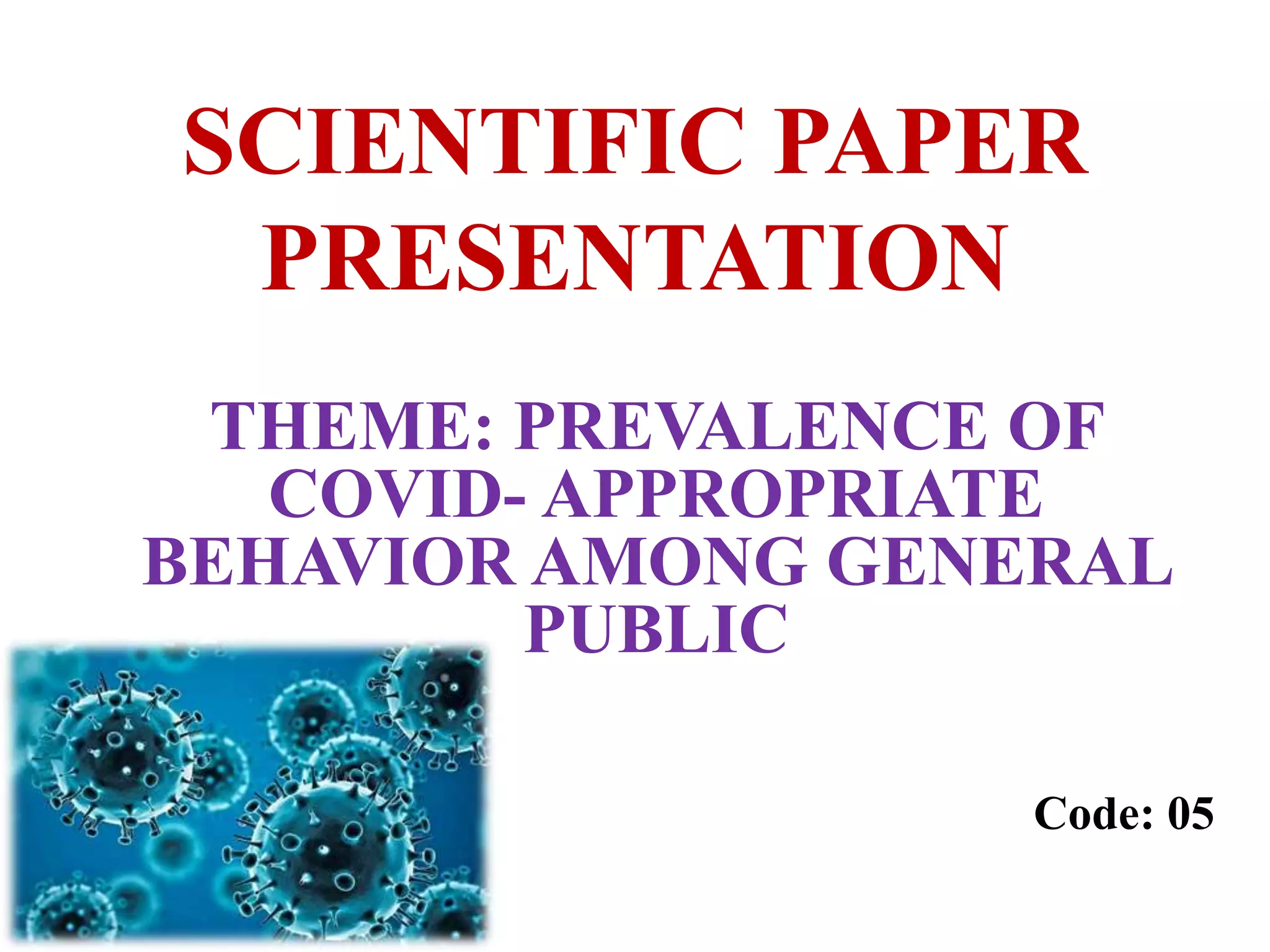 Scientific paper presentation | PPTX
