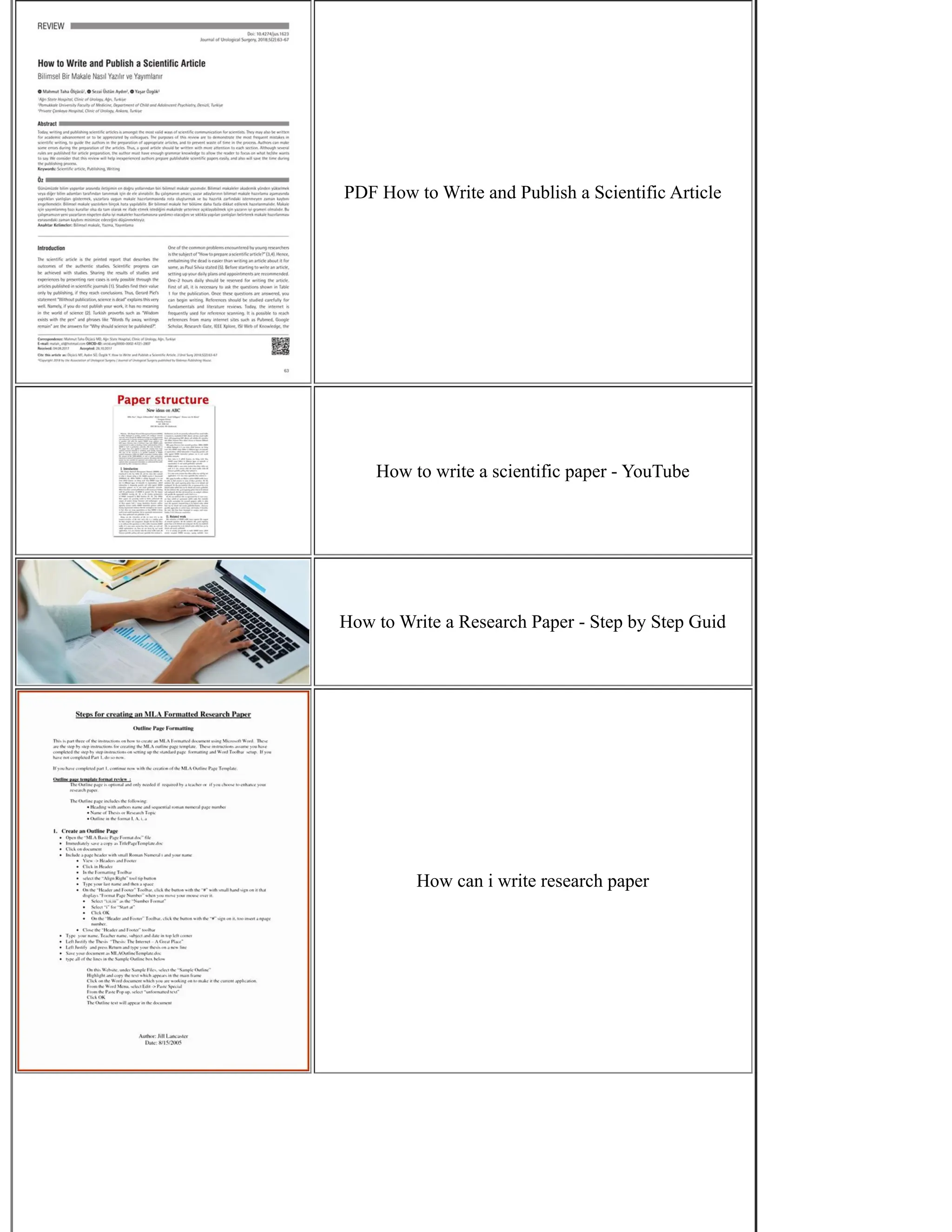 Scientific Paper Writing | PDF