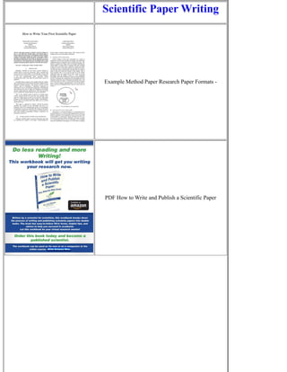 Scientific Paper Writing | PDF