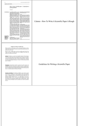 Scientific Paper Writing | PDF