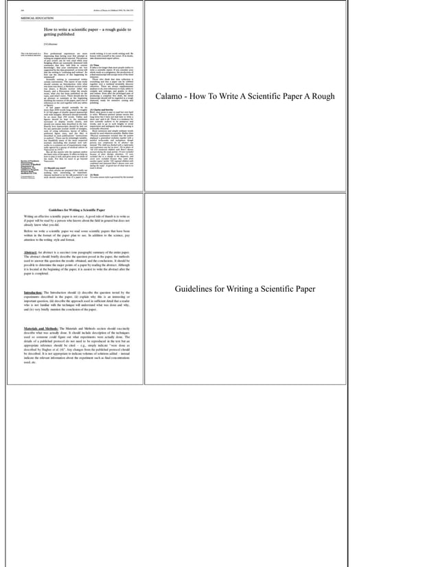 Scientific Paper Writing | PDF