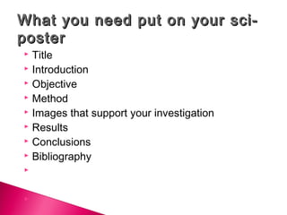 Scientific poster | PPT