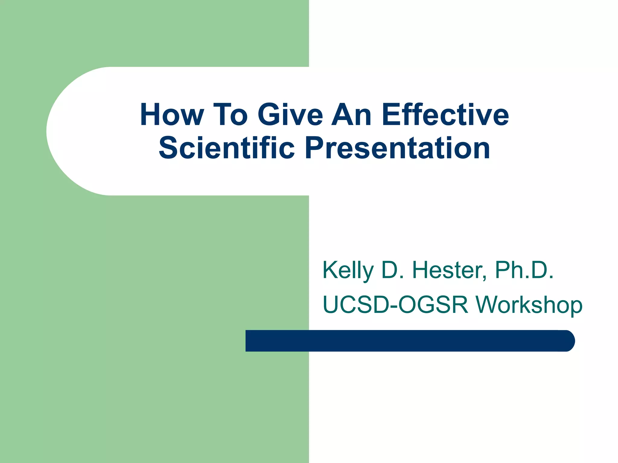 Scientific Presentations | PPT
