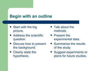 Scientific Presentations | PPT