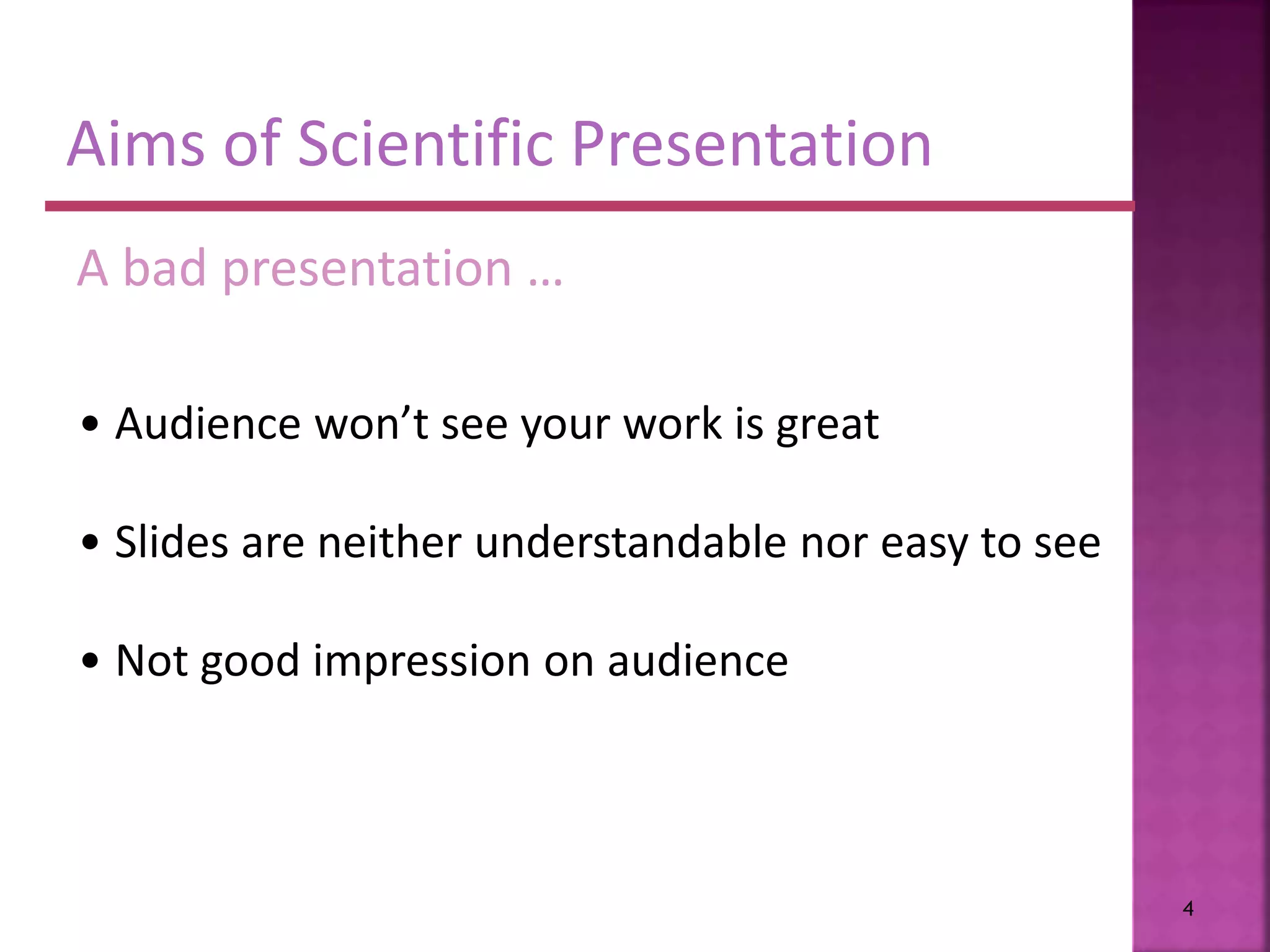 Scientific presentation skills | PPTX