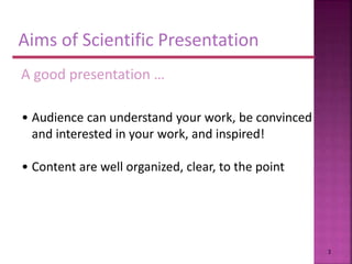 Scientific presentation skills | PPTX