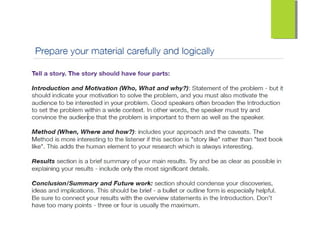 Effective Scientific Research Presentation Skills | PPT