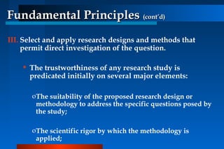 Scientific principles | PPT | Science