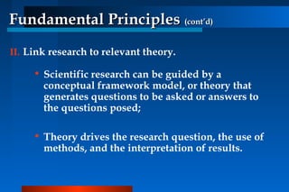 Scientific Fundamental Principles