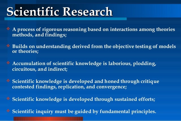 Scientific principles