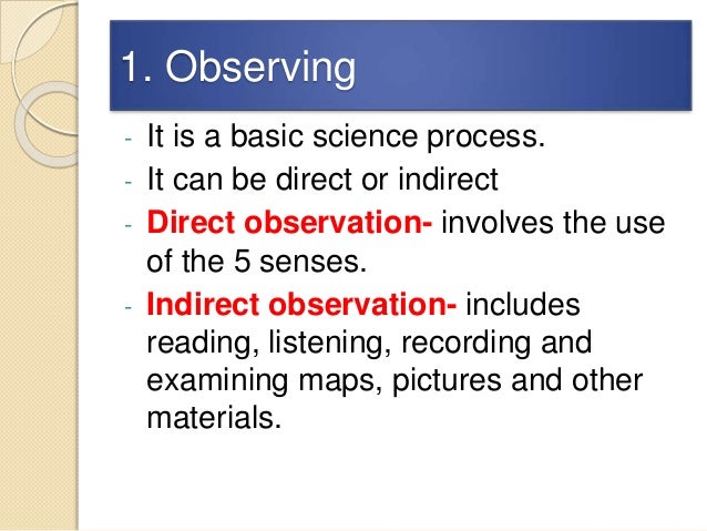 Series Scientific Processes